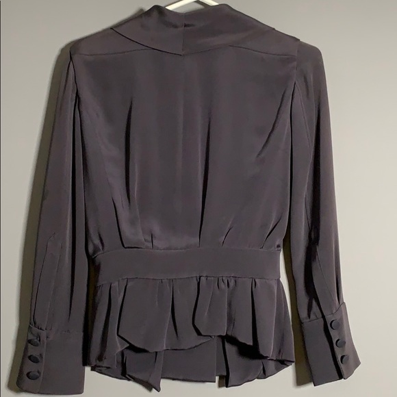 Valentino | Jackets & Coats | Vintage Valentino Gray Silk Jacket | Poshmark